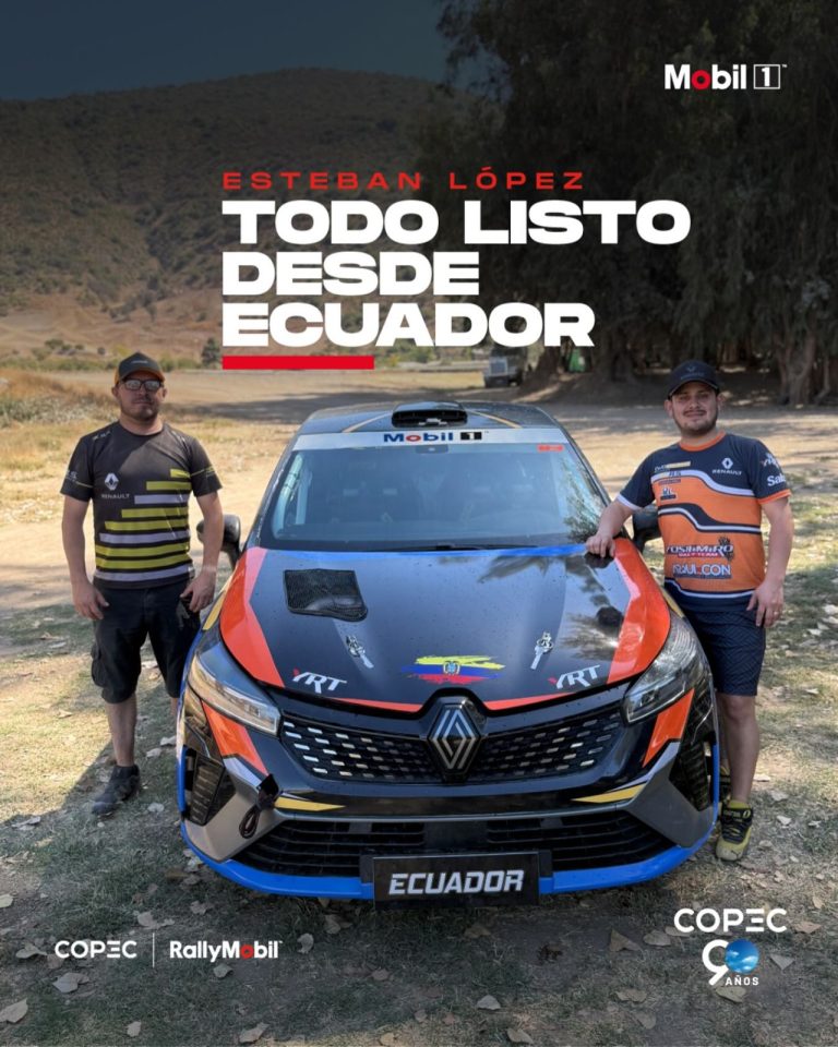 Esteban López y Juan Carlos Molina llevarán el tricolor ecuatoriano al Copec Rally Mobil 2025 ...